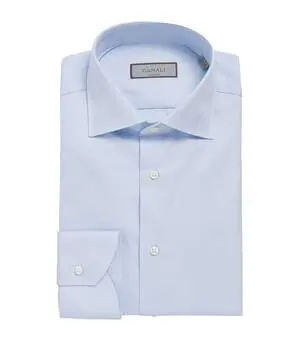 Canali Cotton Herringbone Shirt - Blue