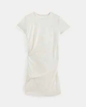 Everlane Twisted Short-sleeve Crew Dress - Bone