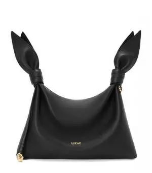 Loewe Mini Leather Shoulder Bag - Black