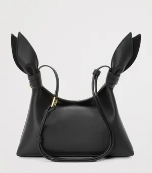 Loewe Mini Leather Shoulder Bag - Black