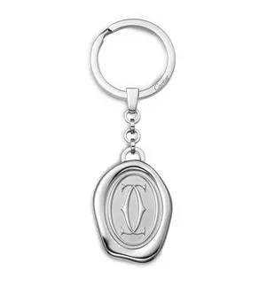 Cartier Wax Seal Motif Stainless Steel Keyring