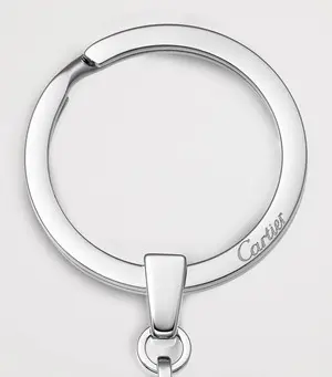 Cartier Wax Seal Motif Stainless Steel Keyring