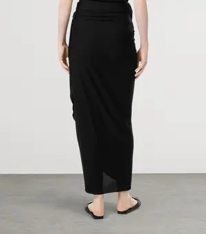 TOM FORD Crepe Jersey Midi Wrap Skirt