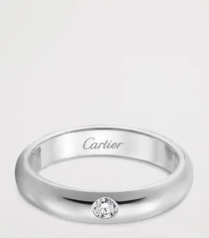 Cartier 1895 Platinum And Diamond Band Ring