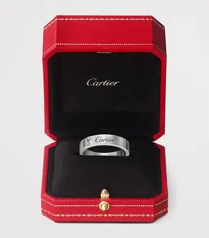 Cartier Platinum And Diamond Wedding Band