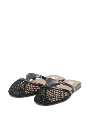 Alaïa Fishnet Thong Sandals
