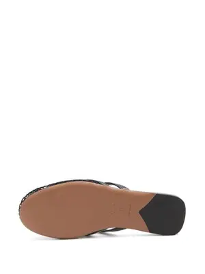 Alaïa Fishnet Thong Sandals
