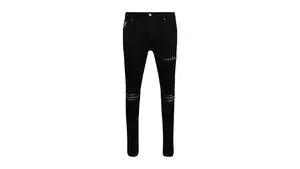 Amiri Mx1 Denim Jeans - Black Leopard