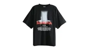 Balenciaga Large Fit T-shirt - Black
