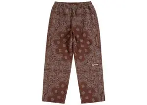Supreme Reflective Bandana Track Pant - Brown
