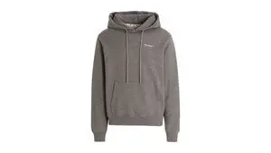 Off-White Wave Outline Diag Design Hoodie - Grey