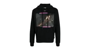 Off-White Arrow Caravaggio St Fran Slim Fit Hoodie - Black