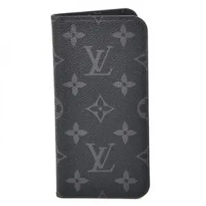 LOUIS VUITTON Folio Case Iphone X Monogram Eclipse