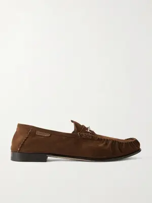 TOM FORD Ripley Suede Loafers - Brown