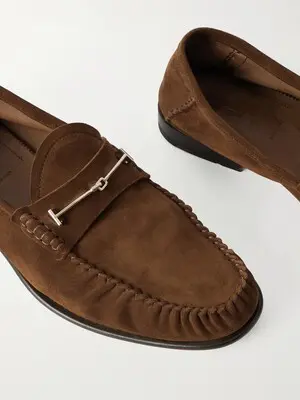 TOM FORD Ripley Suede Loafers - Brown