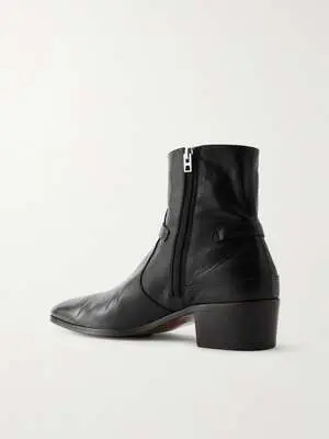 TOM FORD Clint Embellished Leather Boots