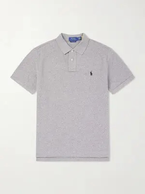 Polo Ralph Lauren Polo Ralph Lauren - Logo-Embroidered Cotton-Piqué Polo Shirt - Men - Gray - XS Gray