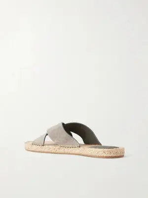 Zegna Panarea Suede Espadrille Sandals