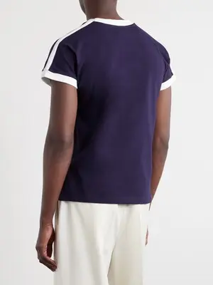 Versace Medusa-embroidered Cotton-blend Jersey T-shirt