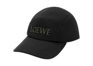 Loewe Cotton Camp Cap - Black
