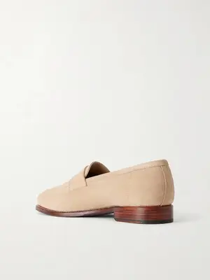 MORJAS Suede Penny Loafers