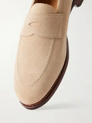 MORJAS Suede Penny Loafers