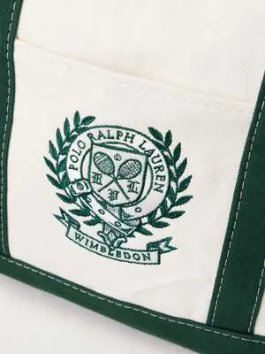 Polo Ralph Lauren Wimbledon Embroidered Cotton Tote Bag