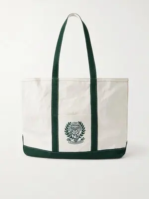 Polo Ralph Lauren Wimbledon Embroidered Large Cotton Tote Bag - Neutrals