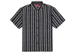 Supreme Old English Stripe Silk Short Sleeve Shirt