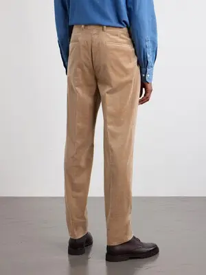 Brunello Cucinelli Pleated Cotton-blend Corduroy Trousers