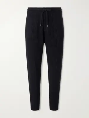 Brunello Cucinelli Cashmere Drawstring Sweatpants - Black