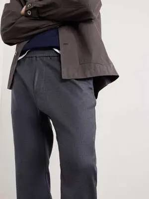 Barena Venezia Bativoga Straight-leg Wool-blend Drawstring Trousers