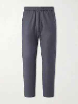 Barena Venezia Straight-leg Wool-blend Trousers - Gray
