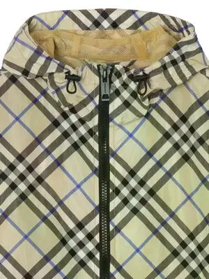 Burberry Check Nylon Hooded Jacket