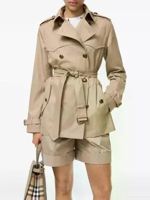 Burberry Short Tropical Gabardine Foxfield Trench Coat