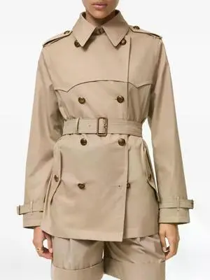 Burberry Short Tropical Gabardine Foxfield Trench Coat