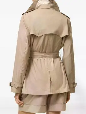 Burberry Short Tropical Gabardine Foxfield Trench Coat