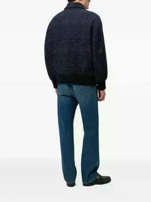 Missoni Zigzag Knit Bomber Jacket