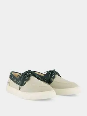 Dior Chester Canvas Boat Shoes - Green