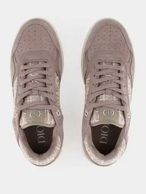 Dior High Top Sneakers With Monogram Detail