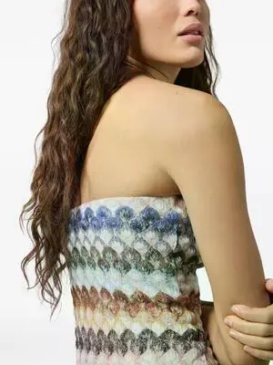 Missoni Bustier Mini Dress With Lace Motif