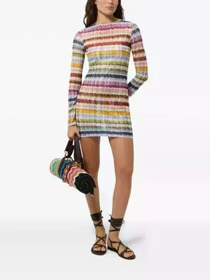 Missoni Zigzag-knit Long-sleeve Beach Dress