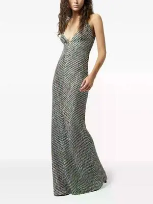 Missoni Long Dress With Open Back And Sequins