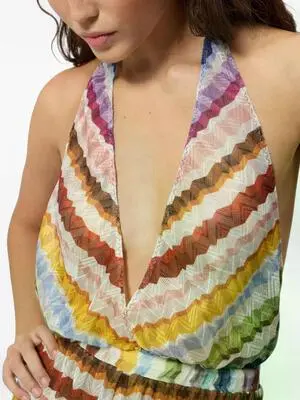 Missoni Zigzag Tulle Jumpsuit - Neutrals
