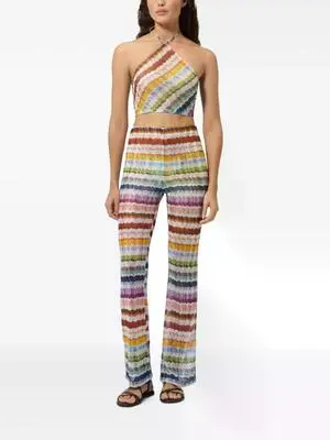 Missoni Zigzag-knit Halterneck Top - Neutrals