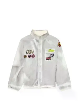 DIESEL® Windbreaker With Trompe L’oeil Patches - Grey