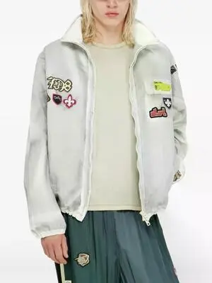 DIESEL® Windbreaker With Trompe L’oeil Patches