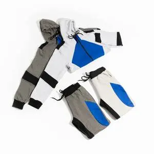 CHUKS COLLINS Diffusion Collection Athletic Side Sweat Set - Grey