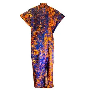 CHUKS COLLINS Ajah Collection Batik Maxi Dress - Orange