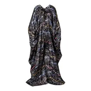 CHUKS COLLINS Black / Grey Ngozie Illusion Drape Jumpsuit - Black/grey